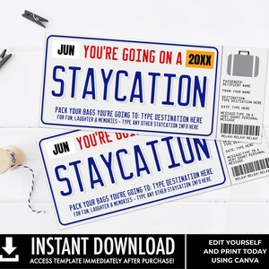 Staycation Surprise Gift Voucher, Staycation Gift Certificate, License ...