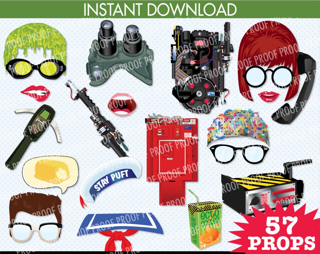 Photo Booth Props, Ghost-movie Party, Ghost-movie Inspired Props ...