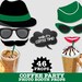Coffee Party Photo Booth Props, Donut Party, Wedding, Baby Shower ...