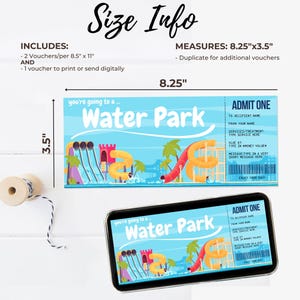 Water Park Gift Certificate, Water Park Surprise Gift Voucher, Last ...