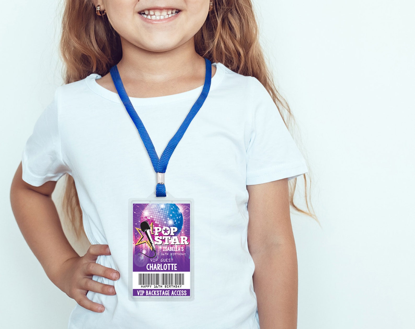 Pop Star Party VIP Badge Party Like a Pop Star Rock N Roll | Etsy