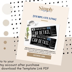 Car Detailing Gift Certificate, License Plate Car Detail Surprise Gift ...
