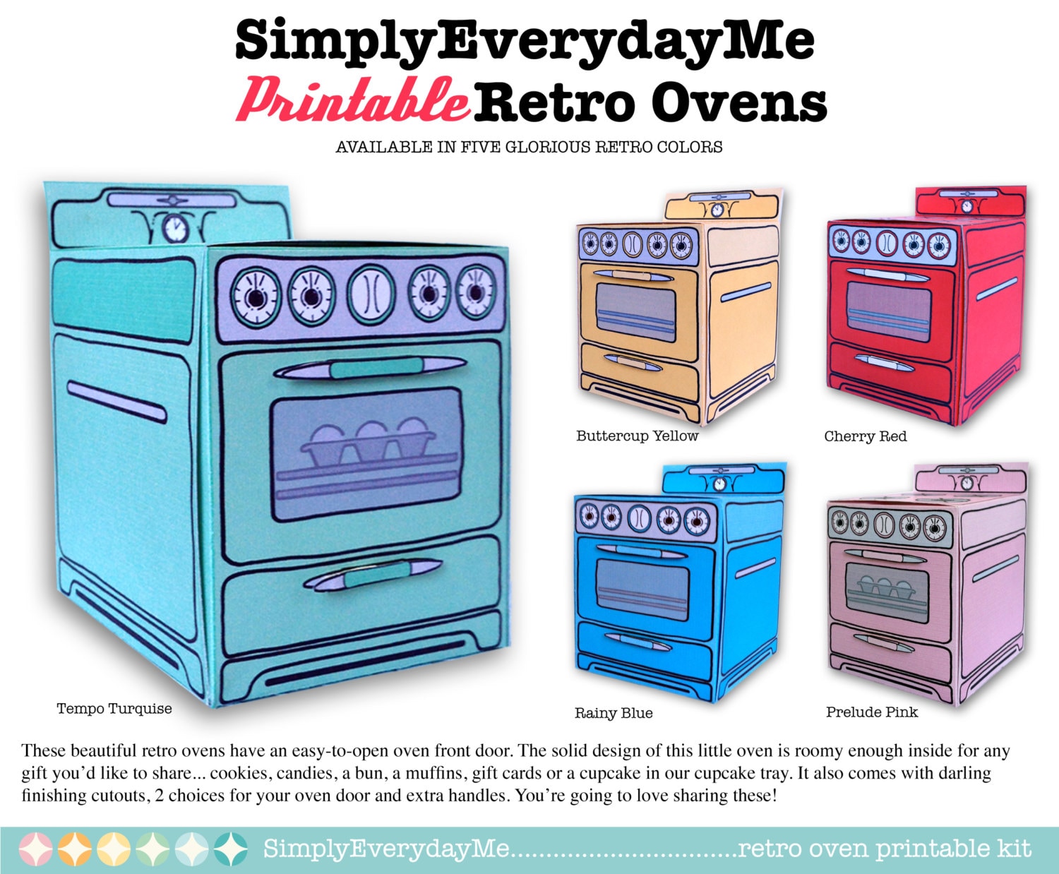 Bun in the Oven Box Shower Oven Cupcake Box Baking Party - Etsy