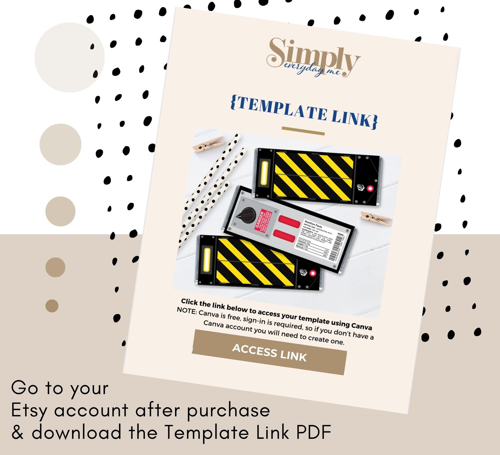 Ghost Trap Containment Candy Bar Wrap Chocolate Labels, Halloween Party ...