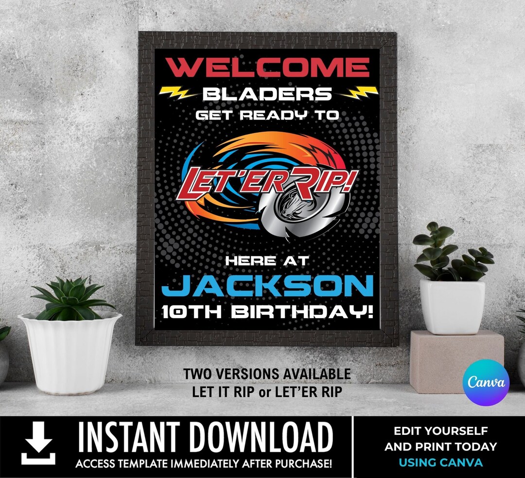 Blade Tournament 16x20 Poster, Blade Inspired Welcome Poster, Birthday ...