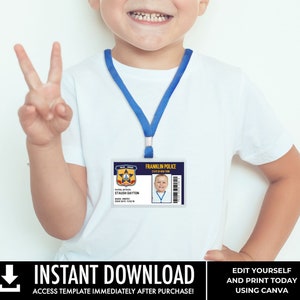 Police ID Badges-first Responder I.D. Badges,police Party Favor,police ...
