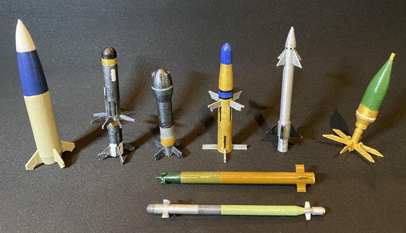 Missile STL Bundle for 3d Printing (includes ATACMS and Javelin) - Etsy