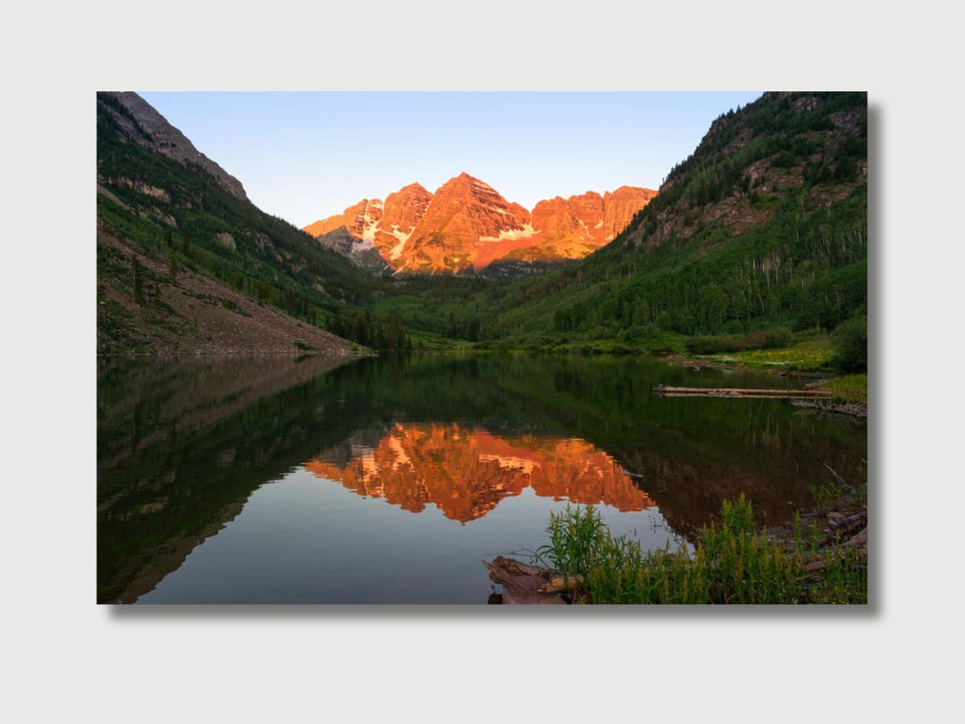 Maroon Bells Sunrise - Colorado Photography - Beautiful Sunrise Fine ...