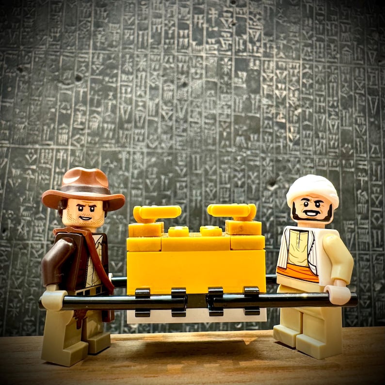 8x8 Photo of Lego Indiana Jones & Sallah With the Ark of the Covenant ...