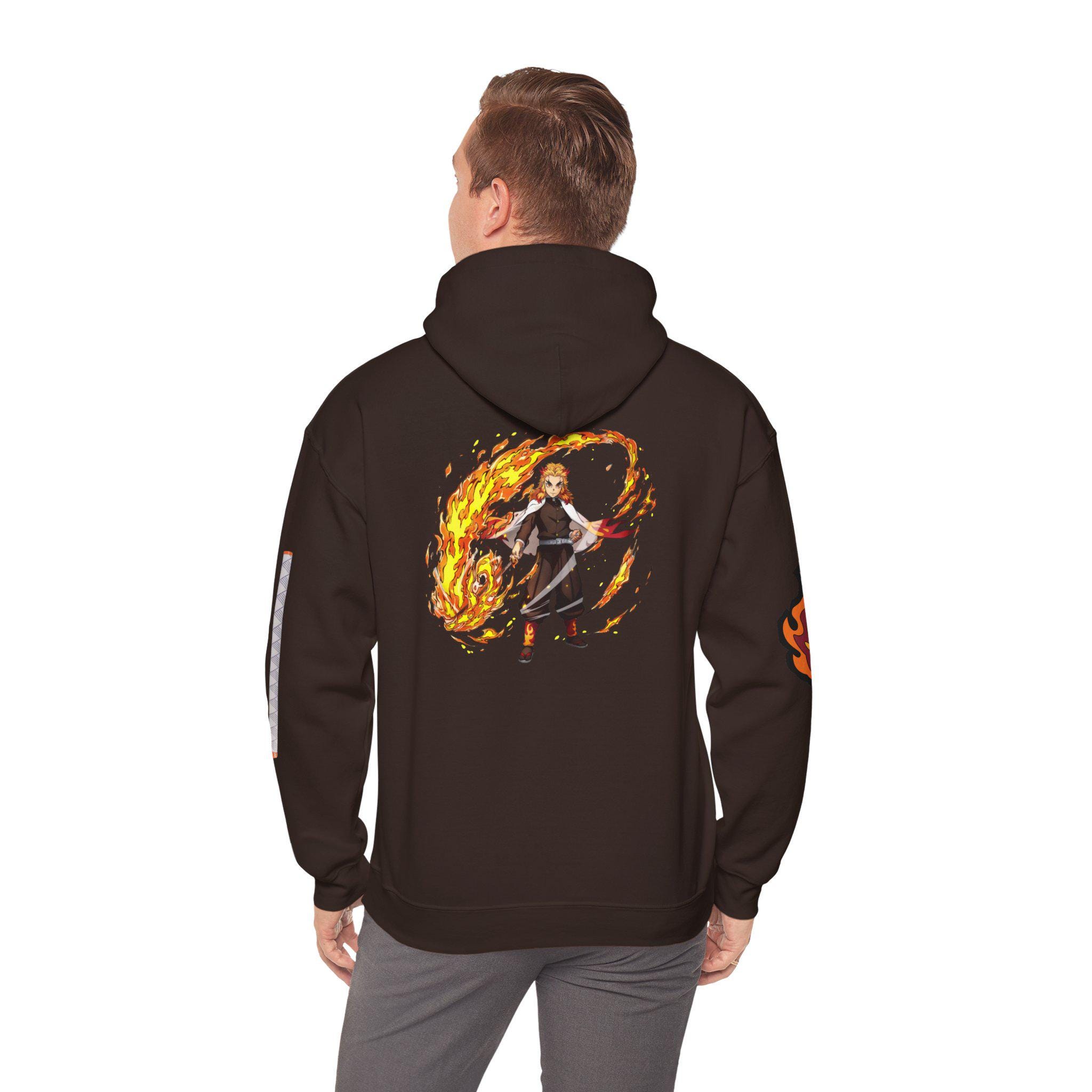 Unisex Rengoku Flame Hashira Hoodie, Inspired by Demon Slayer - Etsy