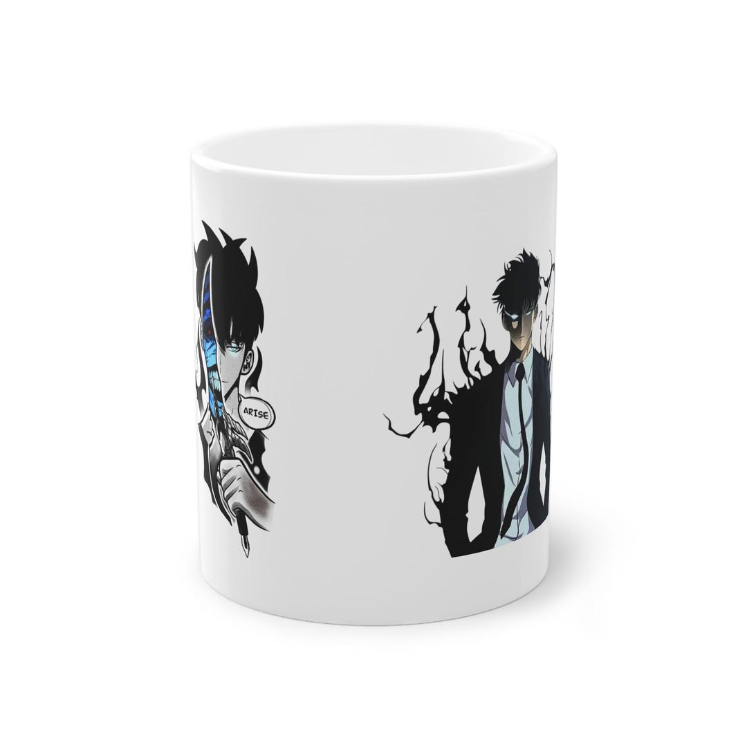 Solo Leveling Sung Jinwoo Mug, Korean Webtoon Coffee Cup, Anime Fan ...
