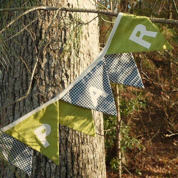 Letters on Bunting - Etsy