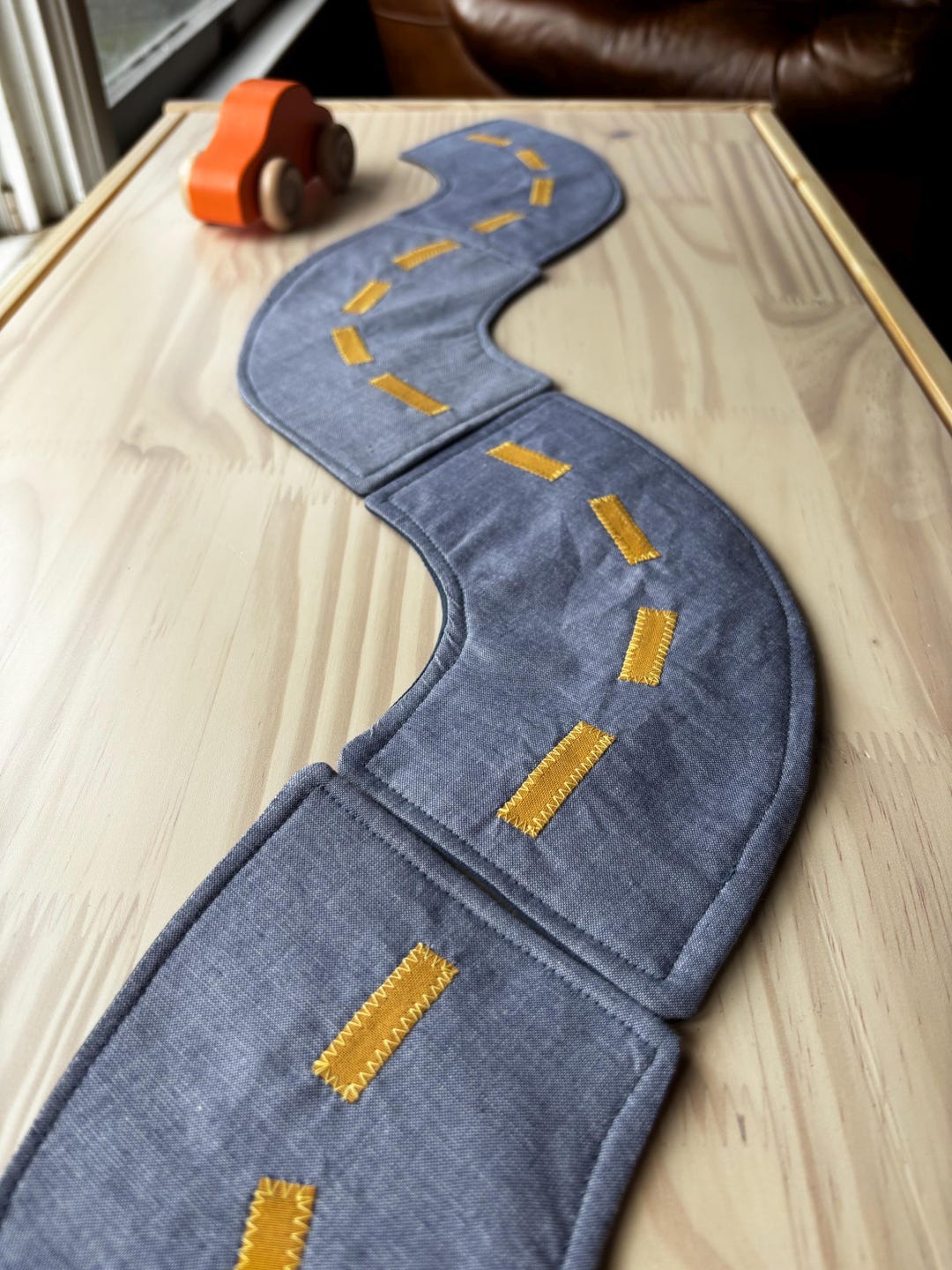 Handmade Children's Race Track Play Mat: Reversible Road & River Scene ...