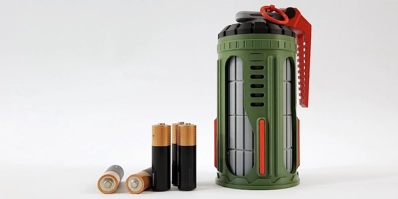 Sci Fi Grenade Battery Storage Container | Unique 3D Printed ...