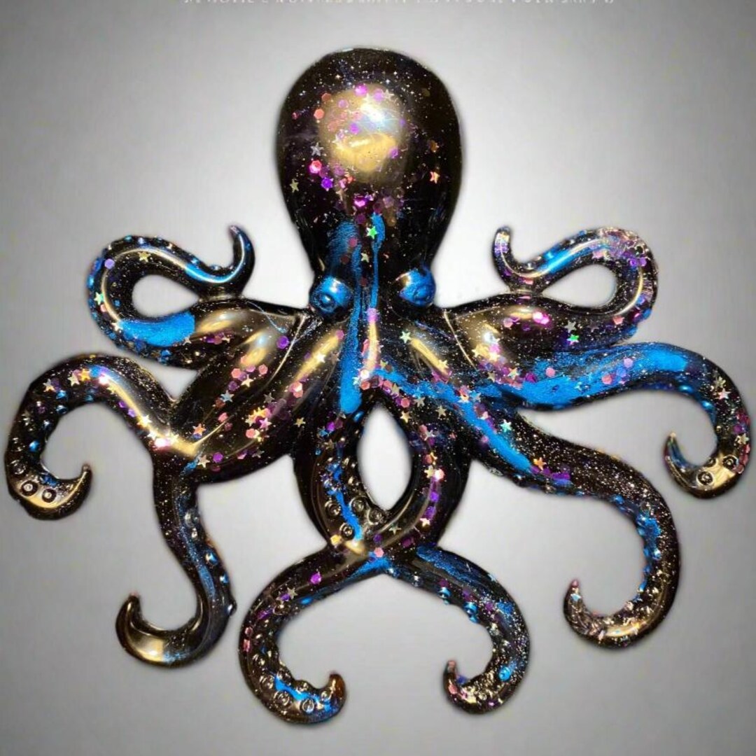 Outer Space Octopus Resin Art - Etsy