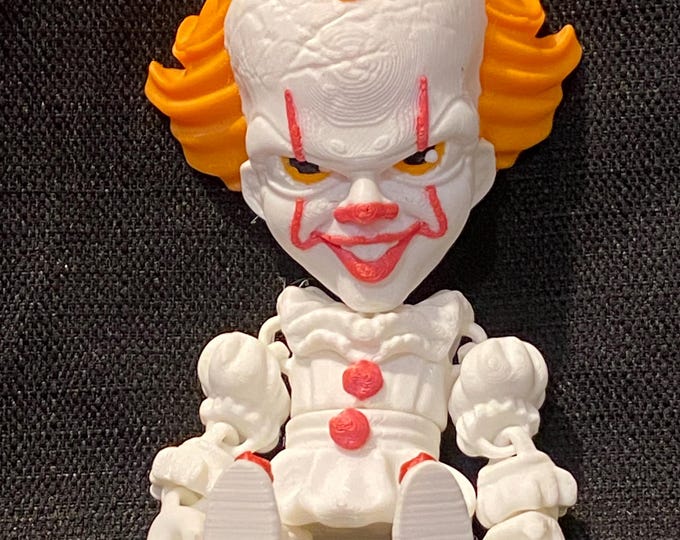Pennywise Flexible Fidget Toy - Unique 3D Printed Articulated Action ...