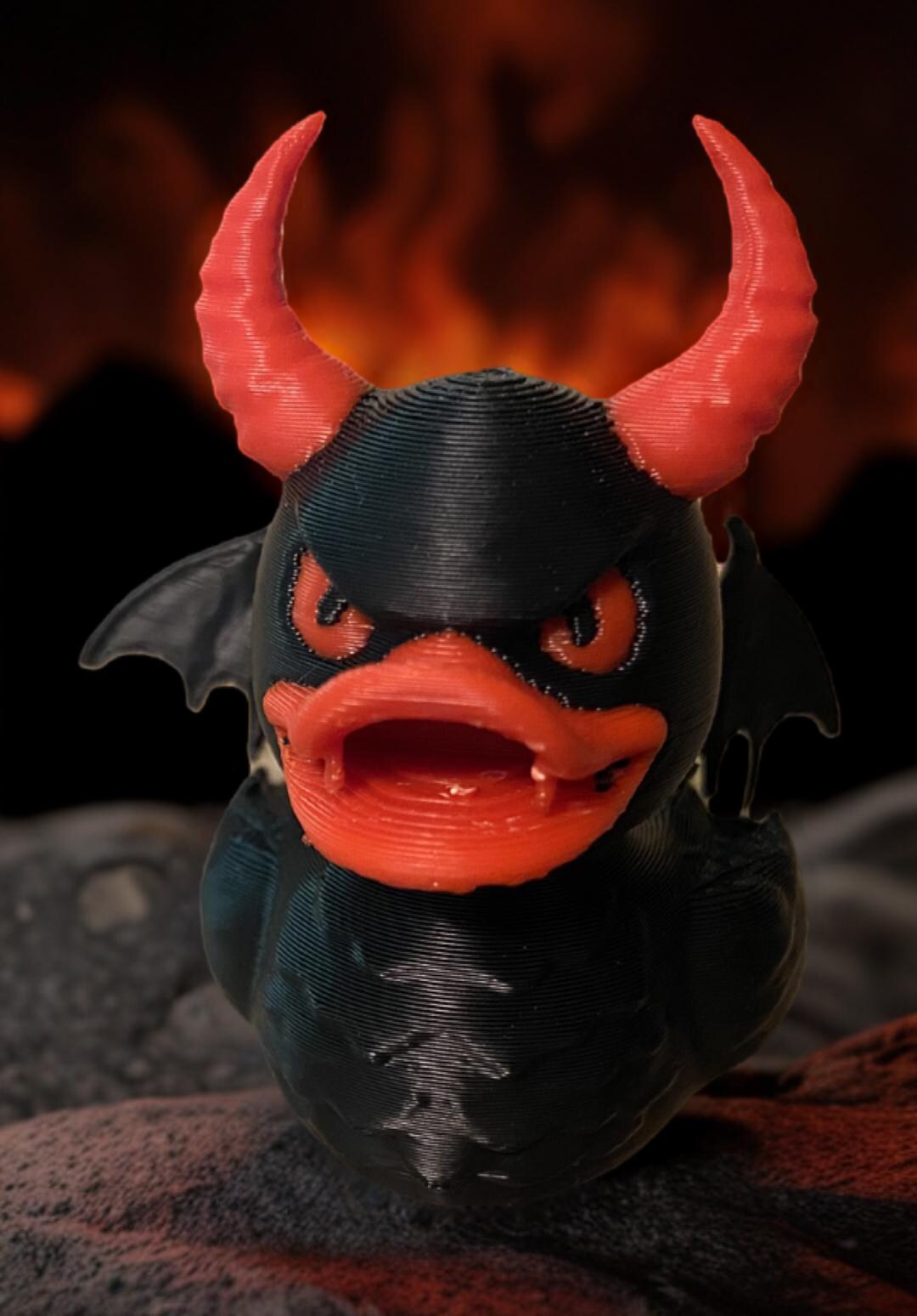 Demon Duck - Etsy
