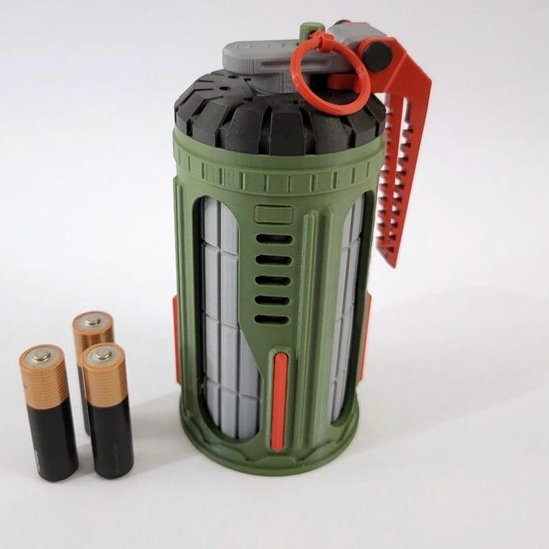 Sci Fi Grenade Battery Storage Container | Unique 3D Printed ...