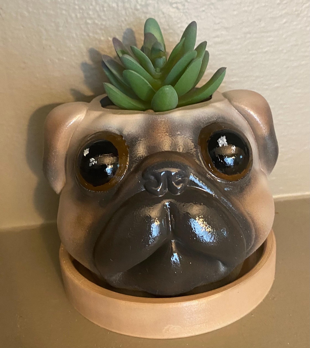 Pug Planters - Etsy