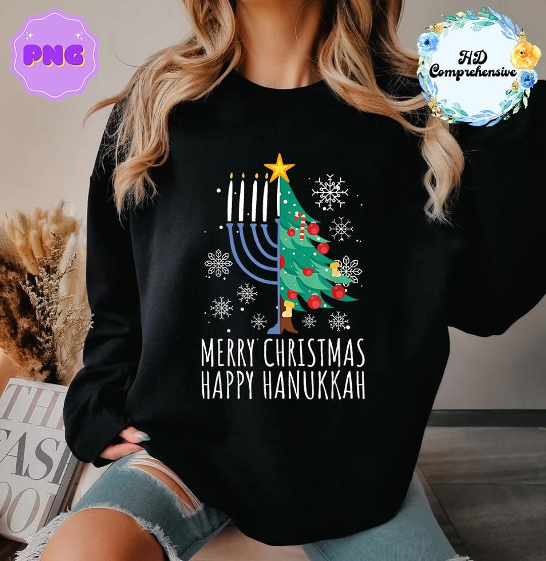 Merry Chrismukkah Hanukkah PNG, Jewish Festival (digital Download) - Etsy