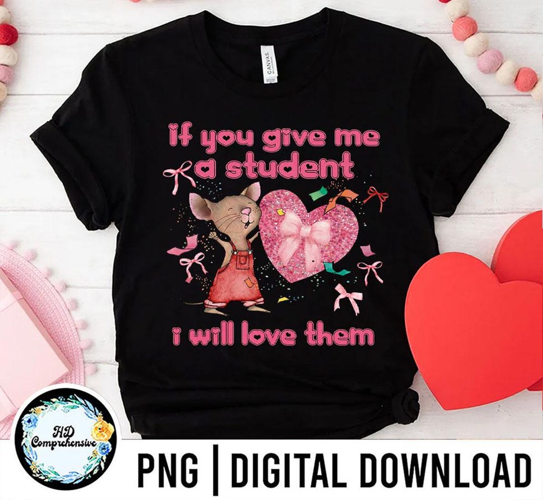 If You Give Me A Student I Will Love Them Teacher Coquette Bow Png ...