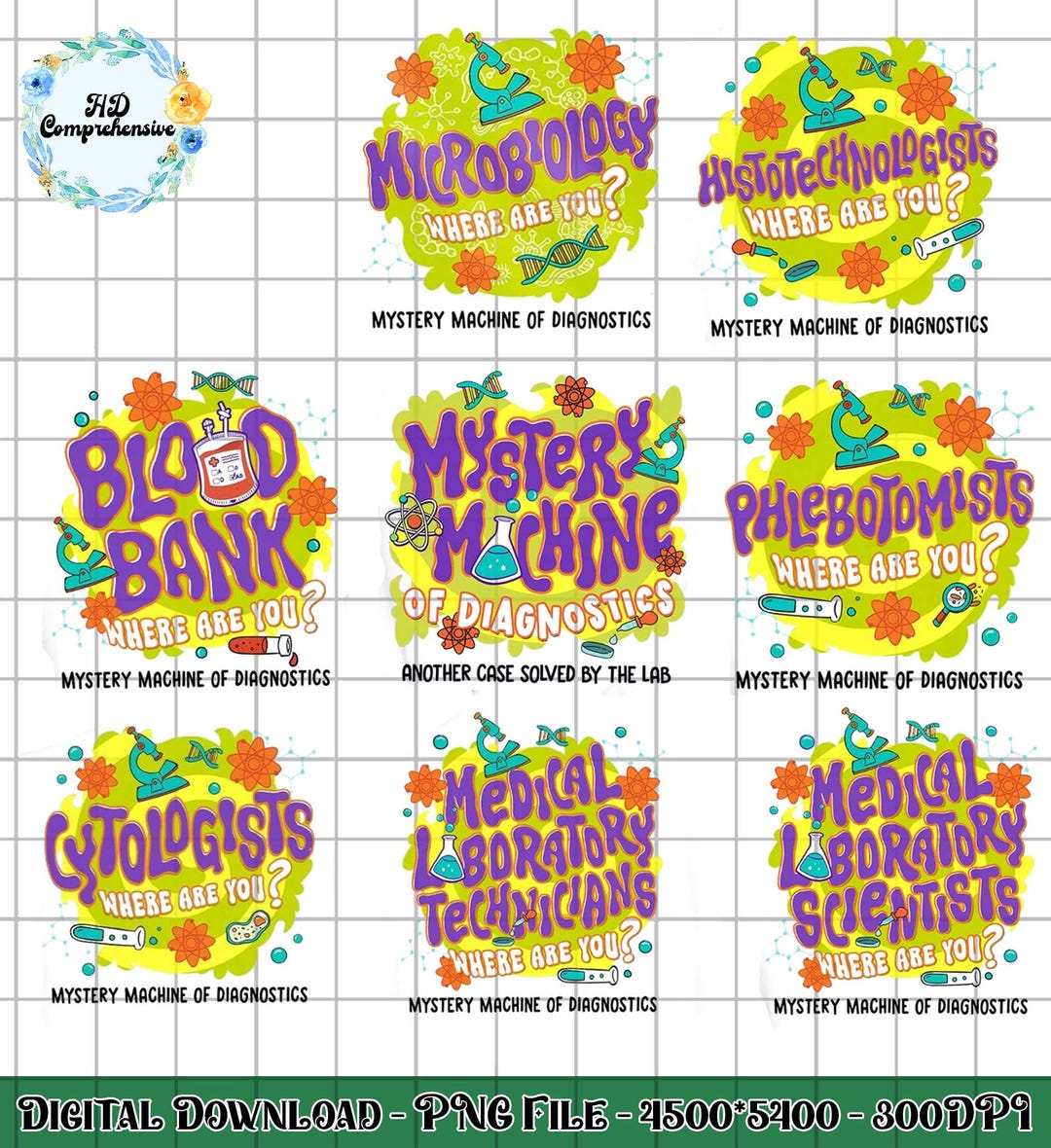 Lab Week 2025 Bundle Png, MLT MLS Laboratory Gifts, Lab Team ...