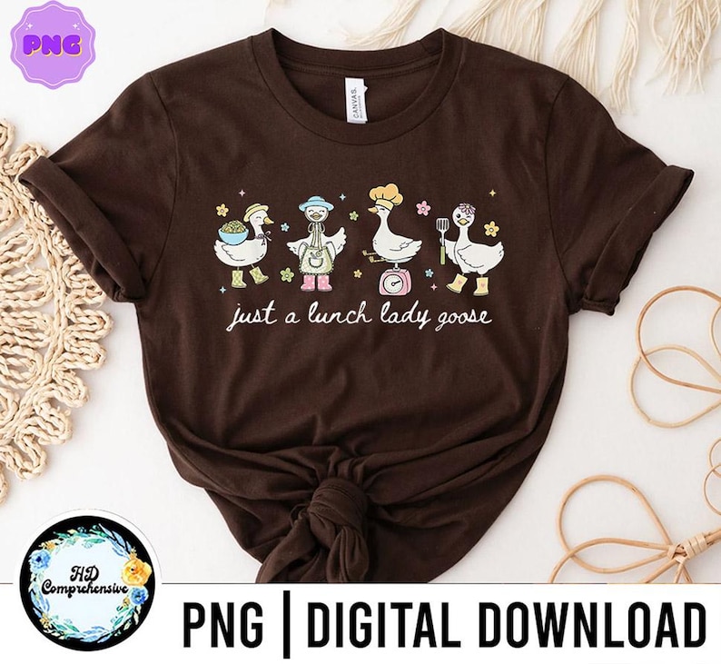 Silly Goose School Staff Bundle PNG, Cute Geese Clipart, Art Math ...