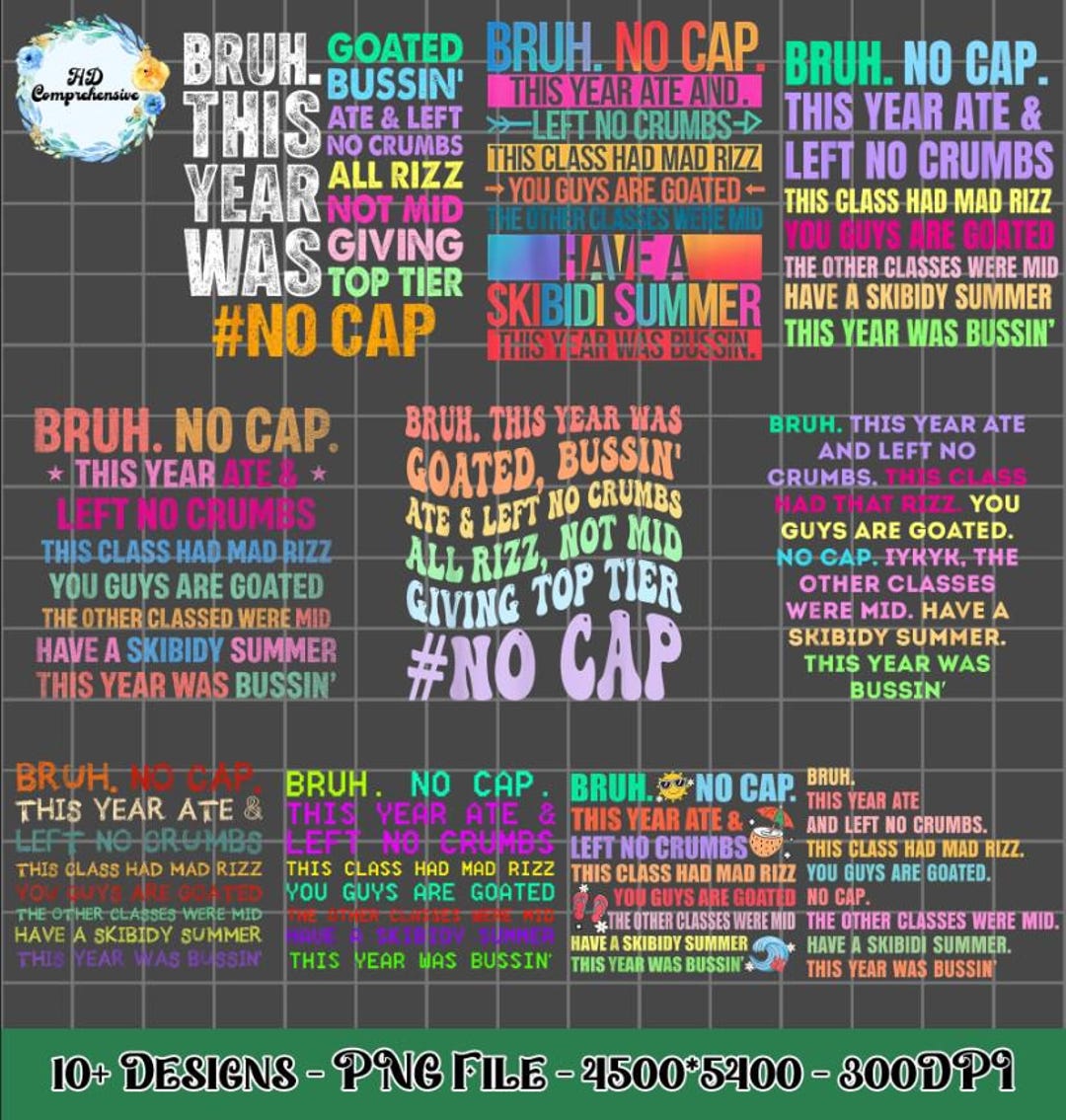 Gen A Slang Teacher PNG Bundle: Last Day of School (digital Download ...