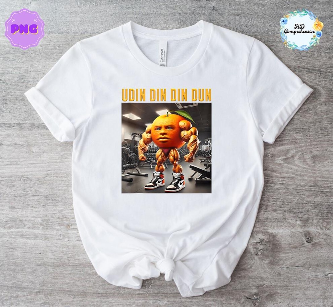 Funny Orange Bodybuilder Meme PNG, Italian Brainrot Design (digital ...
