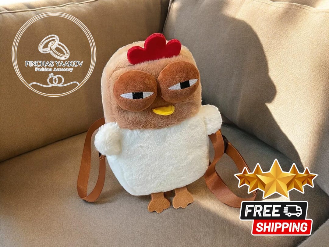 Hen-shaped Shoulder Bag | Fluffy Chicken-inspired Crossbody ...