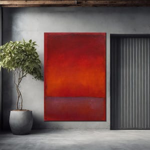 Mark Rothko Red Canvas Art, Mark Rothko Colored Wall Art, Art ...