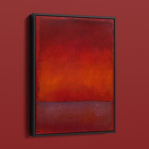 Mark Rothko Red Canvas Art, Mark Rothko Colored Wall Art, Art ...