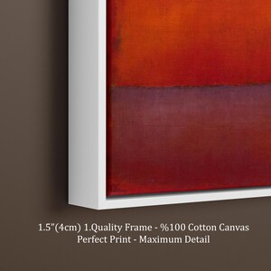 Mark Rothko Red Canvas Art, Mark Rothko Colored Wall Art, Art ...