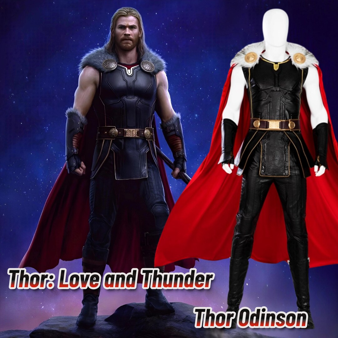 Marvel Thor: Love and Thunder Cosplay Full Set 7pcs | Dark Pattern Fur ...
