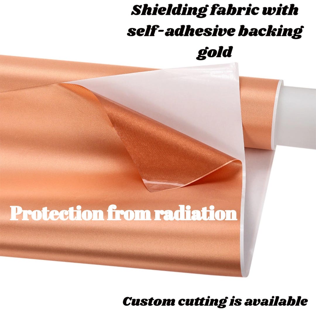 Gold Adhesive EMF/RF Shielding Fabric Anti-radiation, Signal Blocking ...