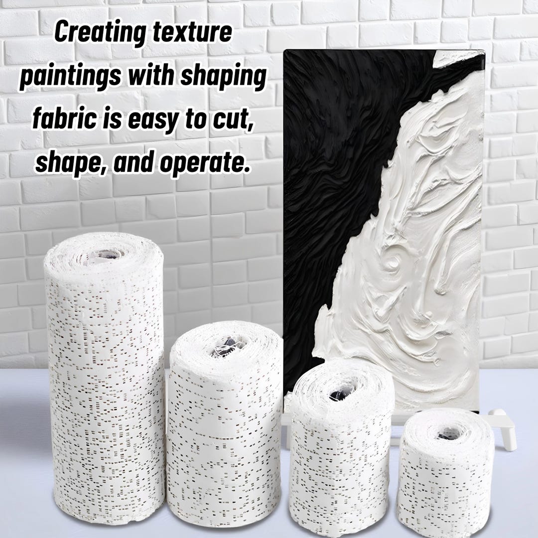 Textured Sculpting Gauze Bandage 3D Relief Painting Craft Kit Quick-dry ...