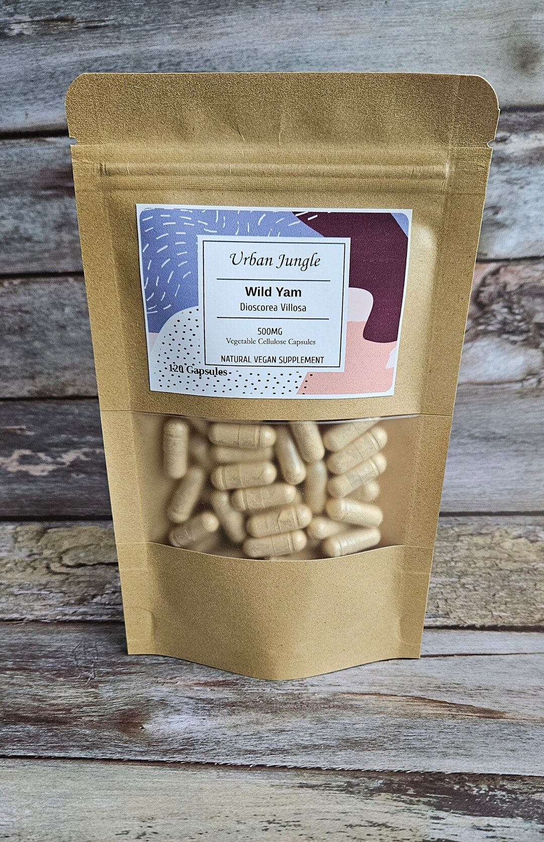 Wild Yam Root Vegan Capsules Natural Supplement - Etsy