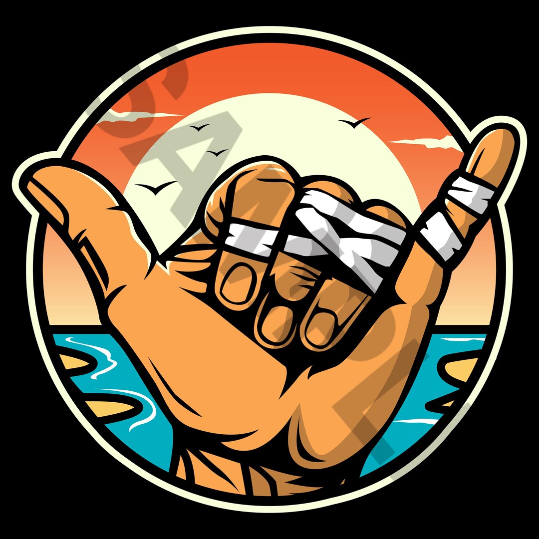 Jiu Jitsu Shaka Aloha 3 Files - Etsy