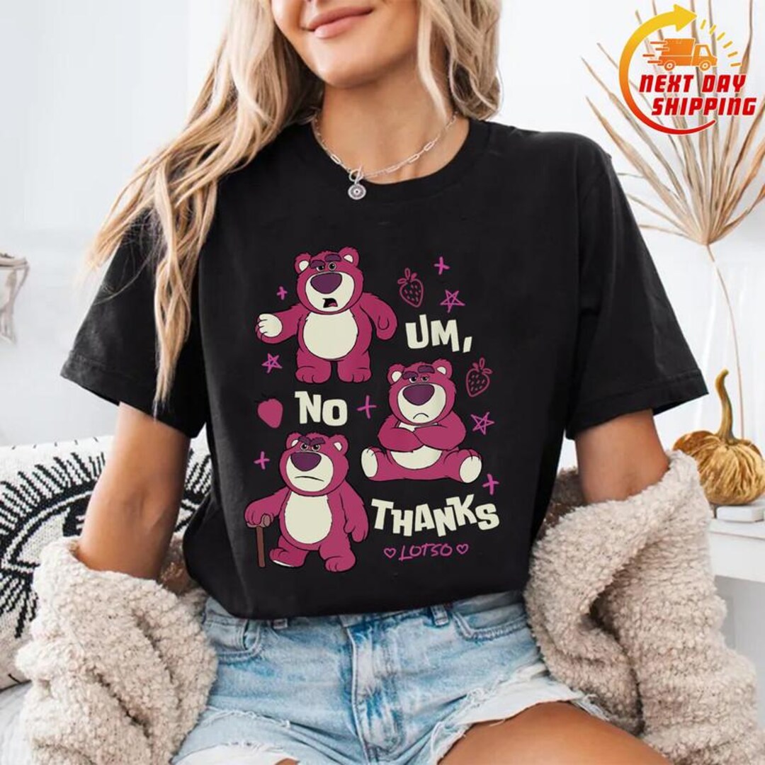 Comfort Colors® Toy Story Lotso Shirt, Coquette Lotso Strawberry Bear ...