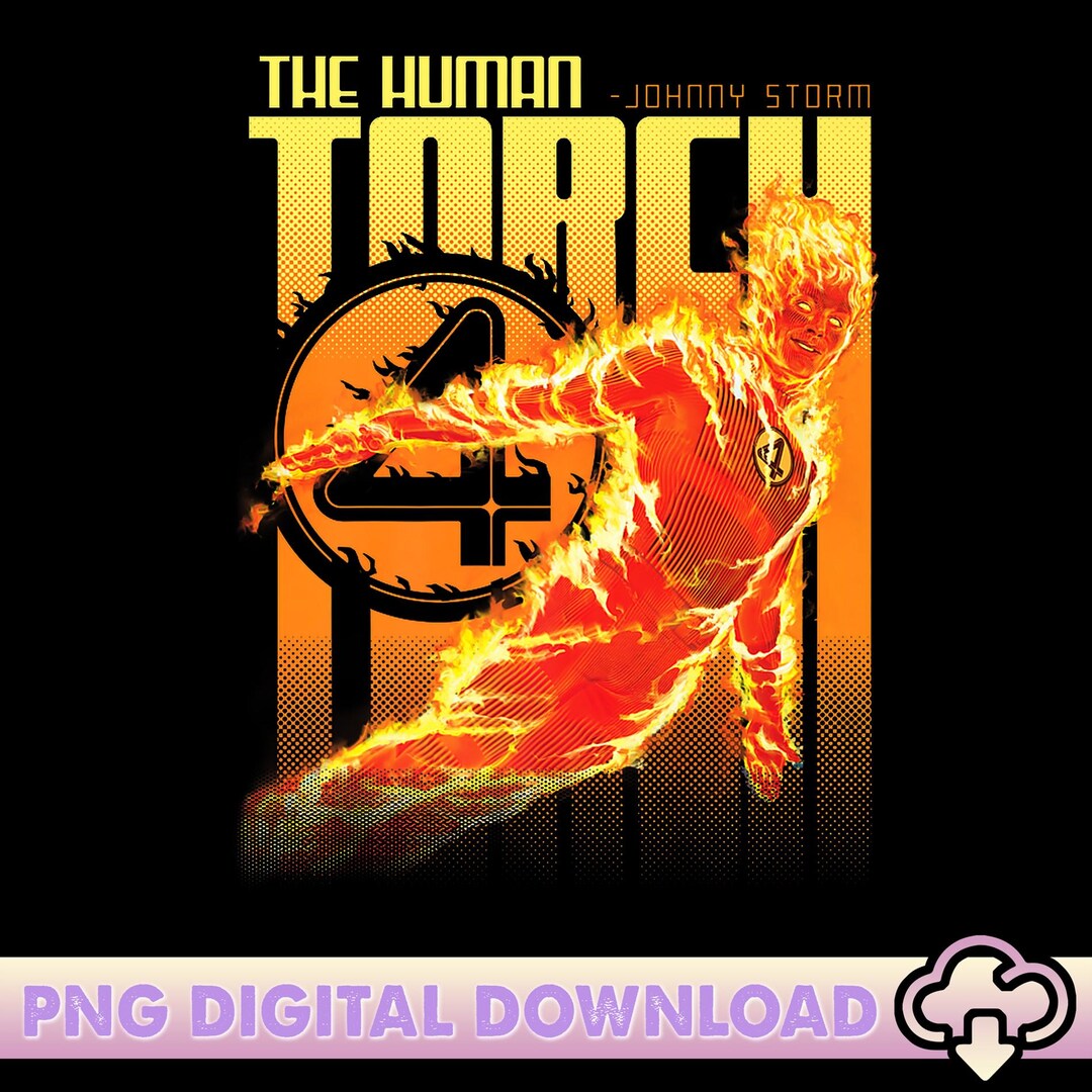 Fantastic Four Johnny Storm Human Torch Png, Fantastic Four First Steps ...