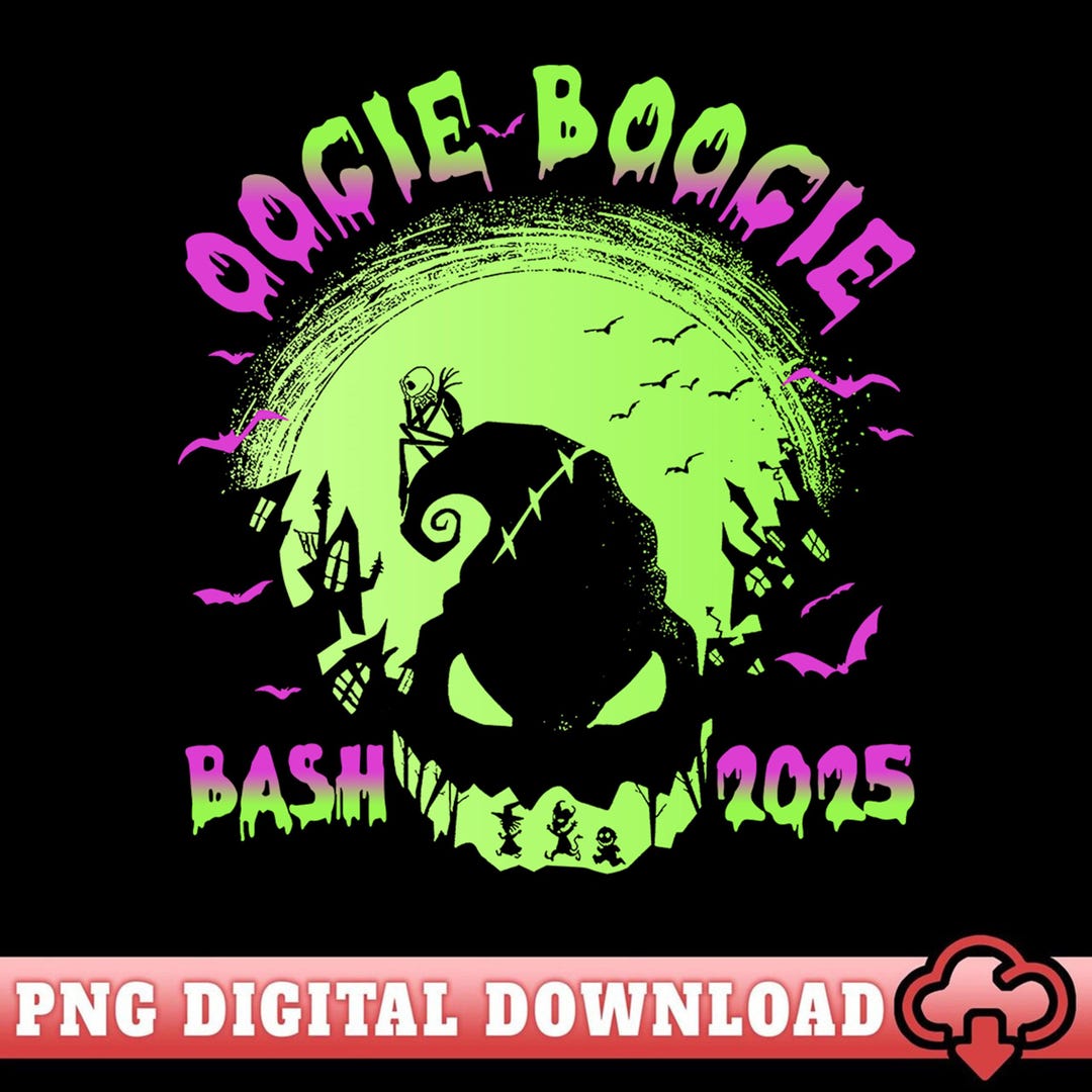 Disneyland Oogie Boogie Halloween PNG, Oogie Boogie Bash 2025, Mickey ...