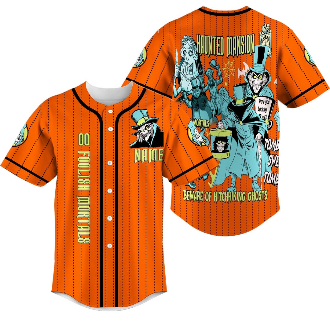 Custom the Haunted Mansion Baseball Jersey, Welcome Foolish Mortals ...