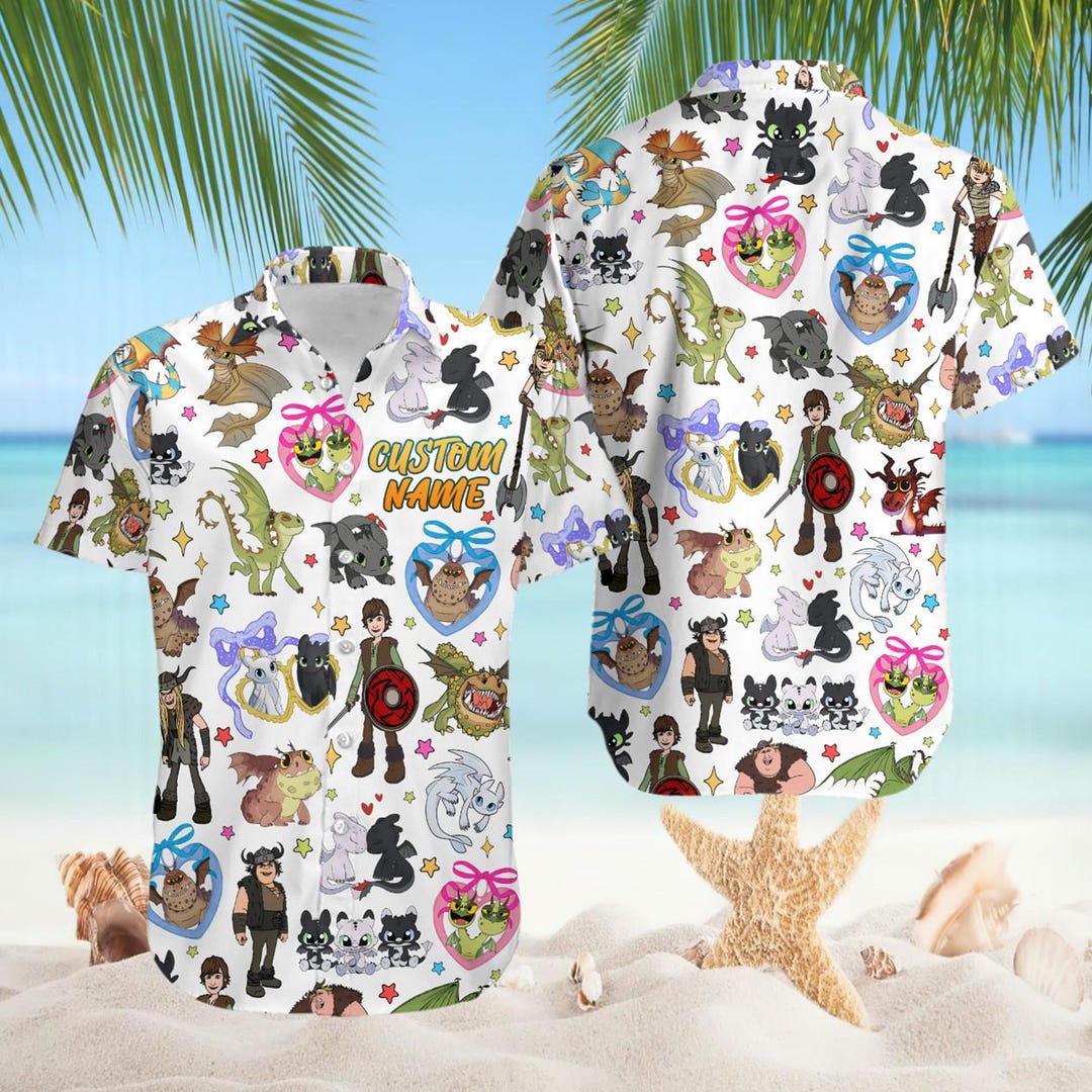 How to Train Your Dragon Hawaii Shirt, Toothless Hawaiian Shirt, Dragon ...