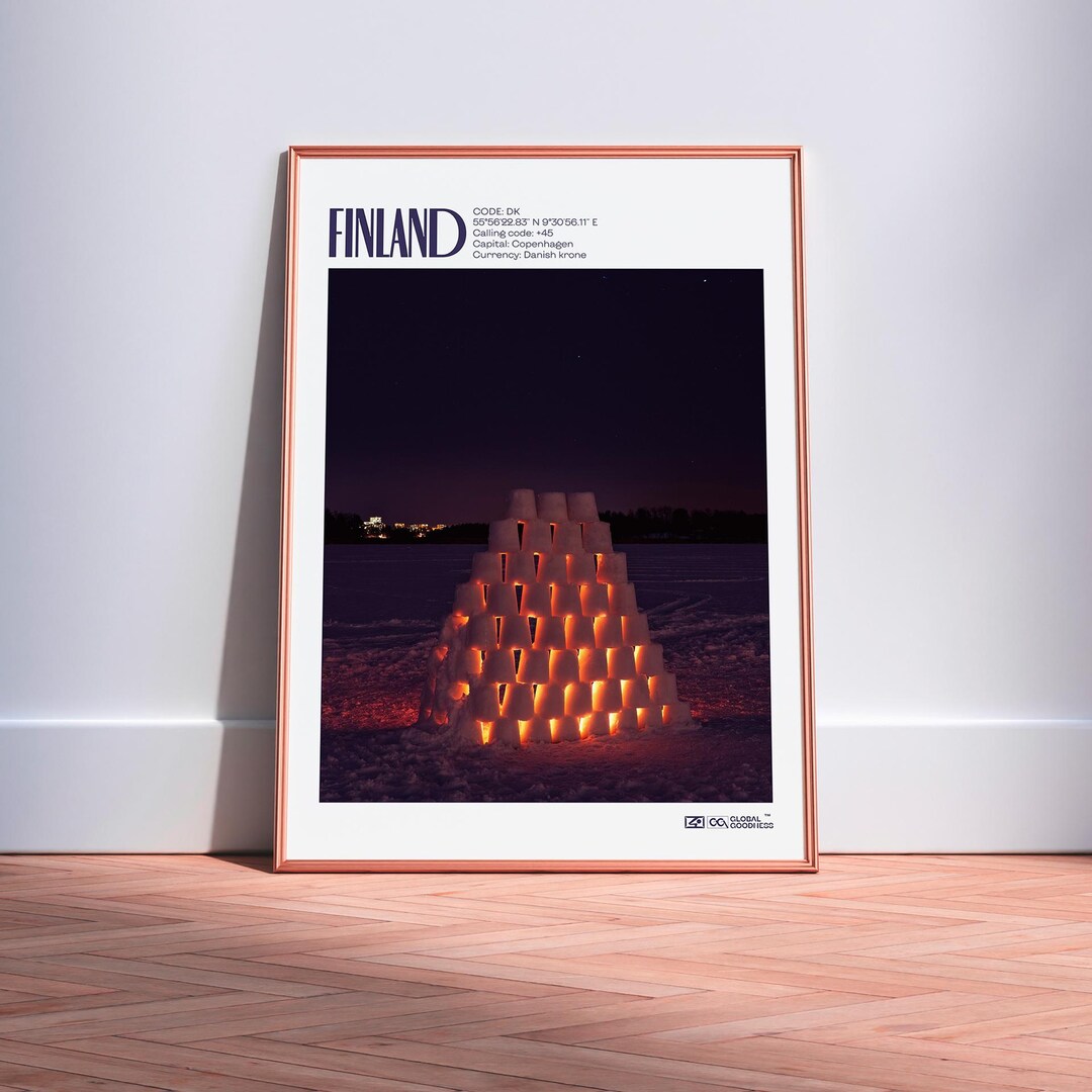 Finland Print | Ice Wall Print, Arabianranta, Hesinki Print - Finland ...