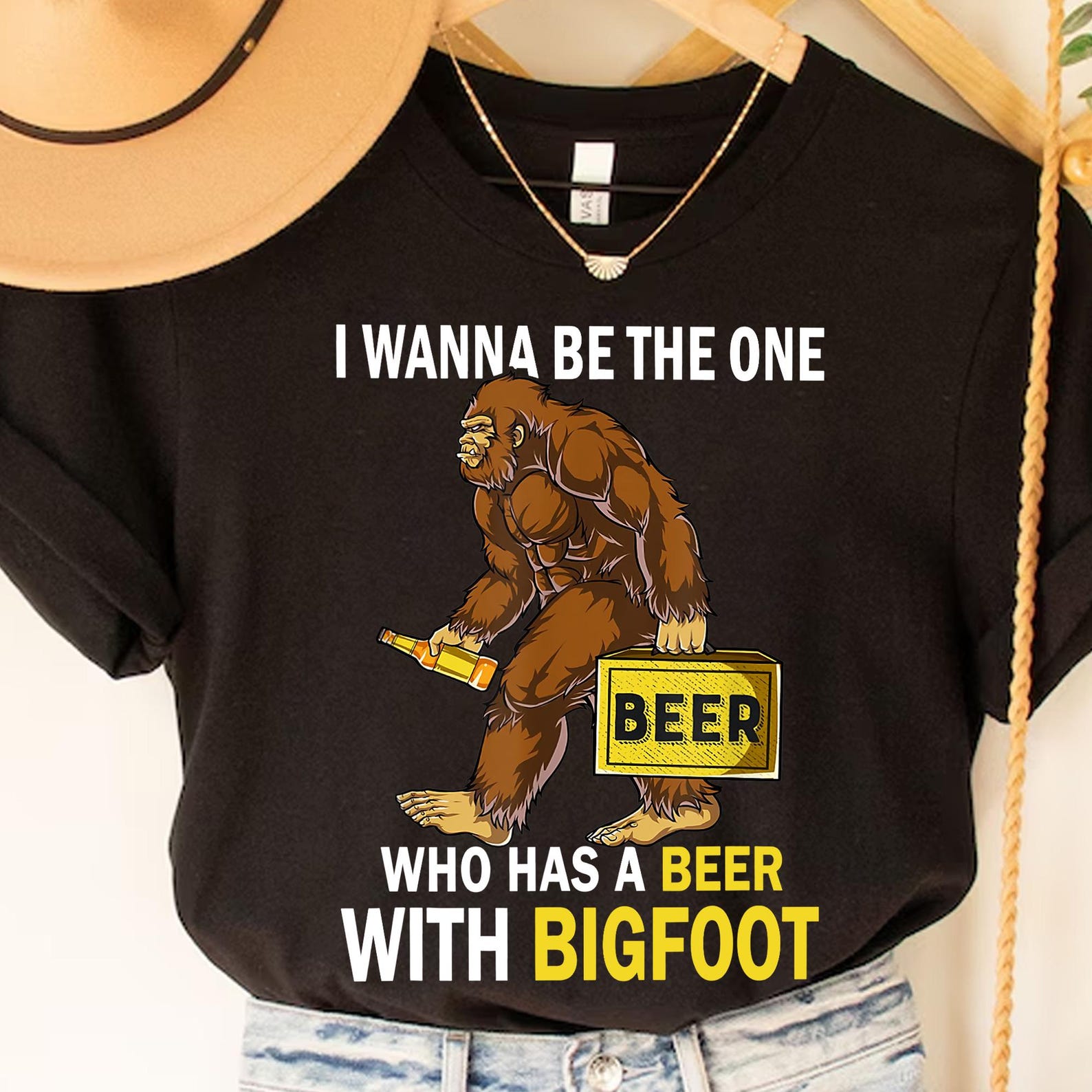 Bigfoot Beer PNG Design I Wanna Be the One Who Has a Beer With Bigfoot ...