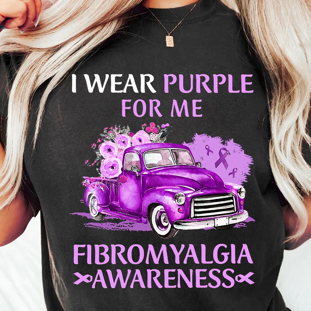 Purple Ribbon Truck PNG: Fibromyalgia Awareness Design (digital ...