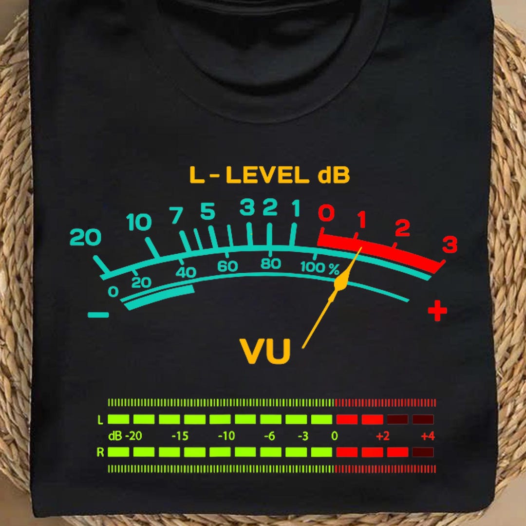 Retro VU Meter Png - Vintage Hiphop Music Audio Level Meter - Hi-fi ...