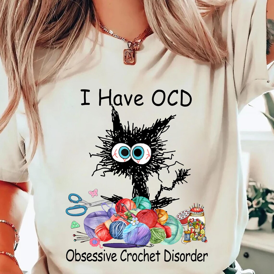 Funny Crochet PNG Design 'I Have OCD' Obsessive Crochet Disorder ...