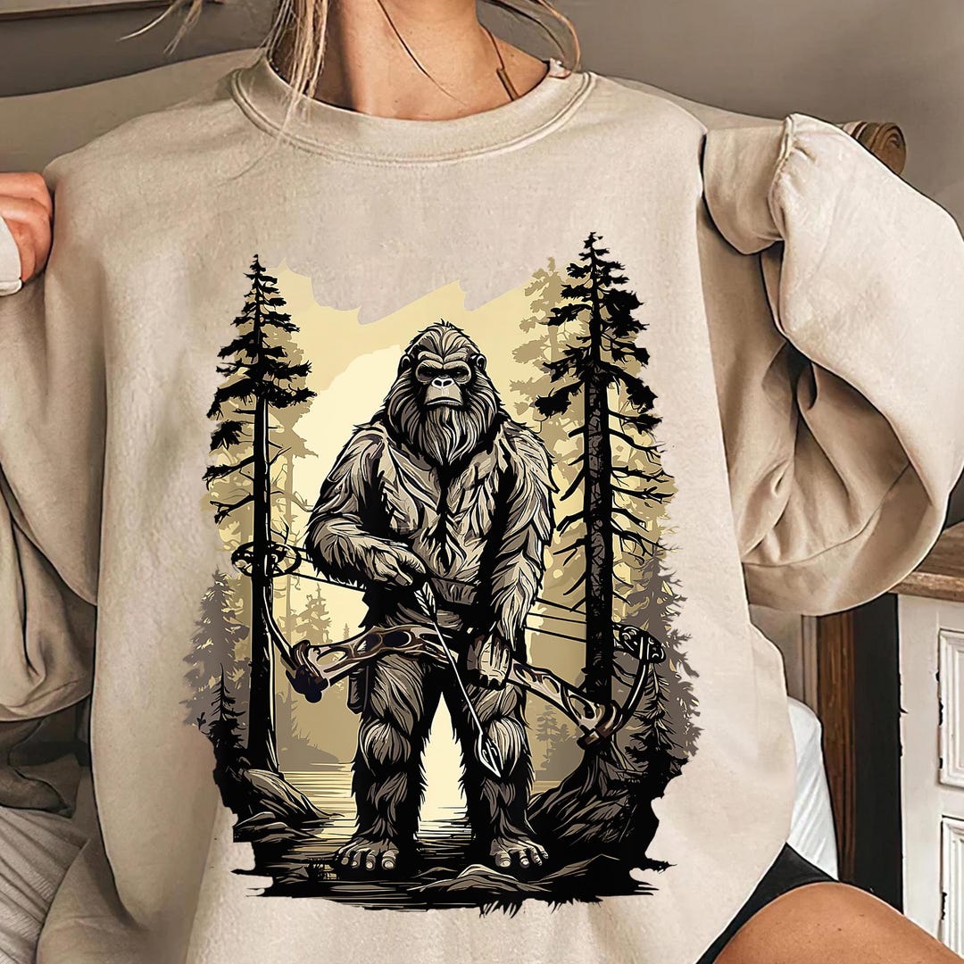 Bigfoot Bowhunter in the Wild | Legendary Sasquatch Archery Design ...