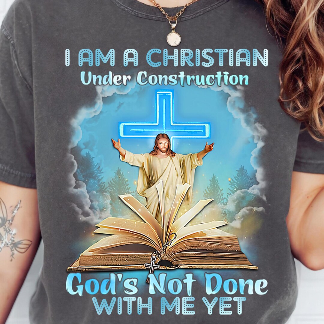 Christian Under Construction PNG: Bible Verse Design (digital Download ...